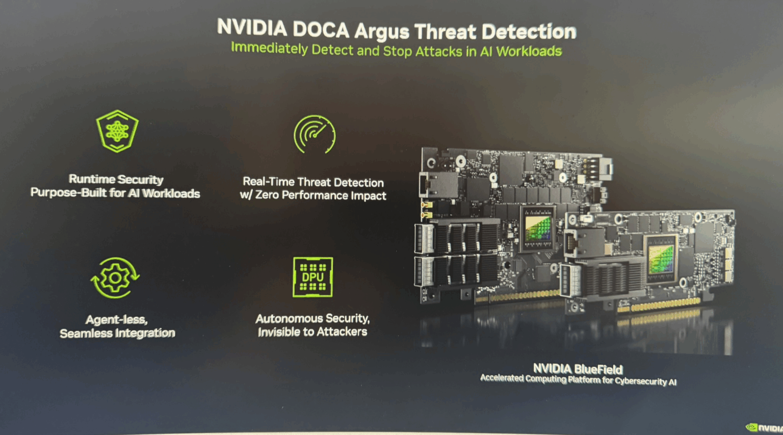 NVIDIA Announces “Security for AI” DOCA Argus Framework at RSA Conference - 650 Group